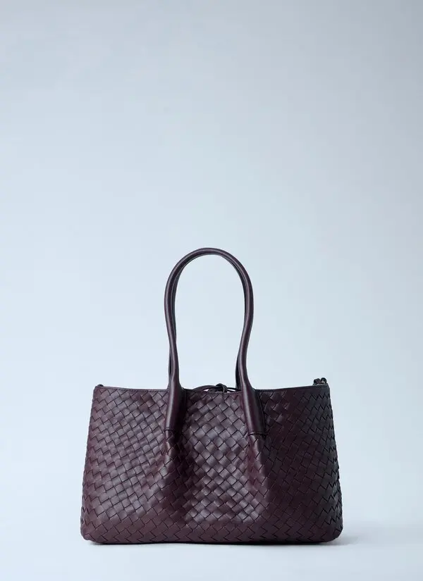 Bottega Veneta Pinacoteca Intrecciato Leather Shoulder Bag - Multicolor