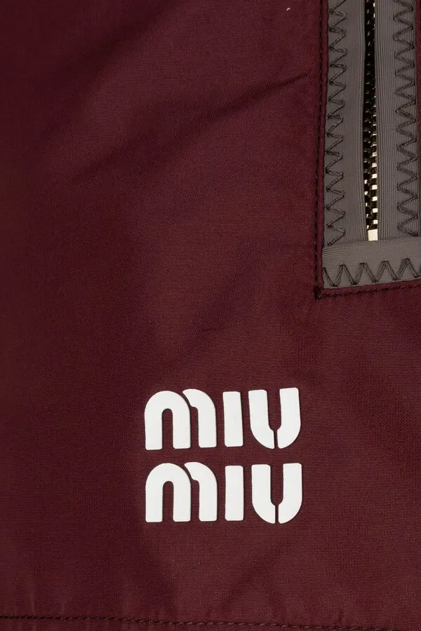 Miu Miu Elasticated Waist Shorts With Drawstring
