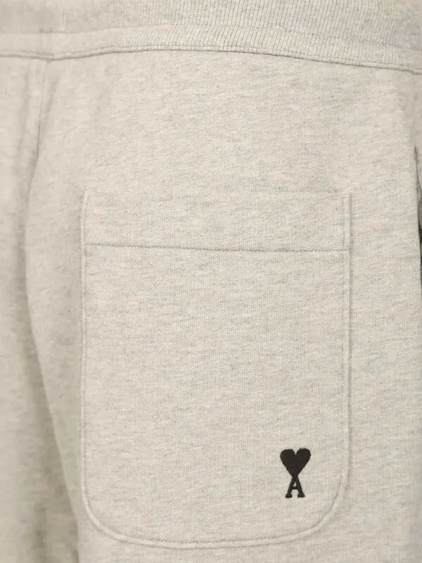 Ami Cotton Fleece De Coeur Shorts