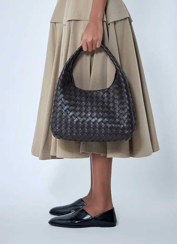 Bottega Veneta Intrecciato Leather Hobo Bag