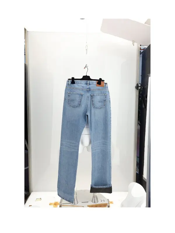 Dior Denim Pants With Inside Cannage Detail