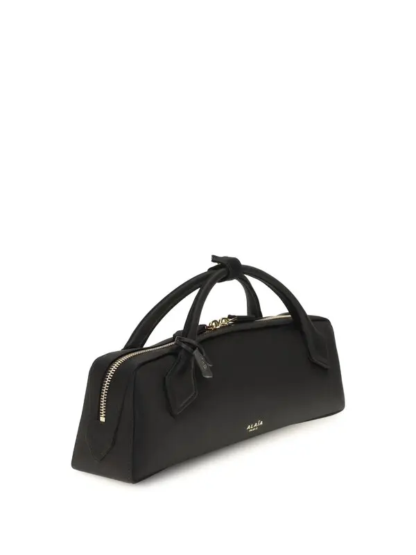Alaïa Le Teckel Goat Leather Clutch - Black