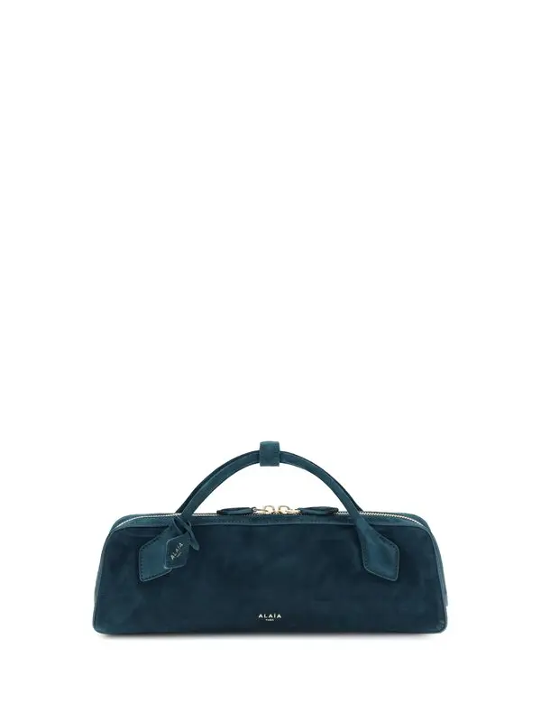 Alaïa Le Teckel Goat Leather Clutch - Blue