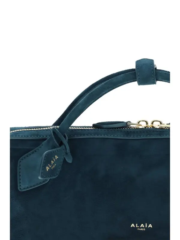 Alaïa Le Teckel Goat Leather Clutch - Blue