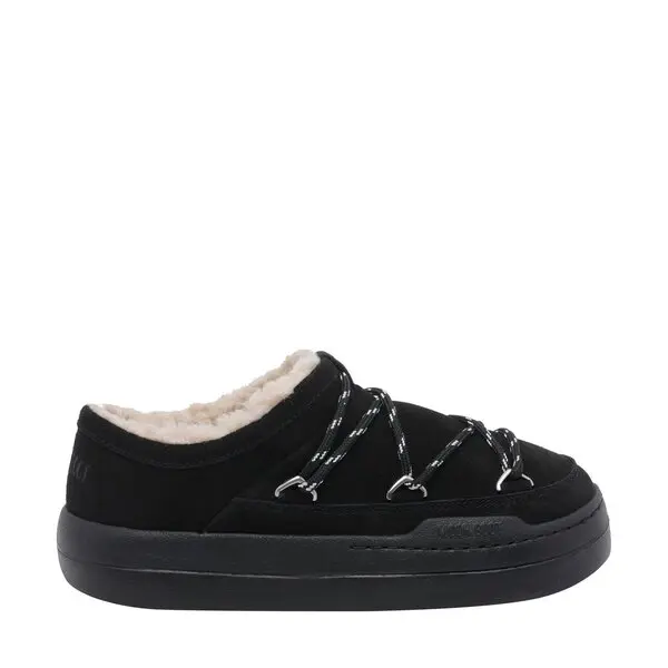 Moon Boot Suede Slip-on Slippers - Black