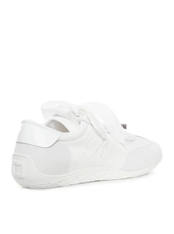 ROGER VIVIER Viv Low Suede Sneakers With Buckle Detail