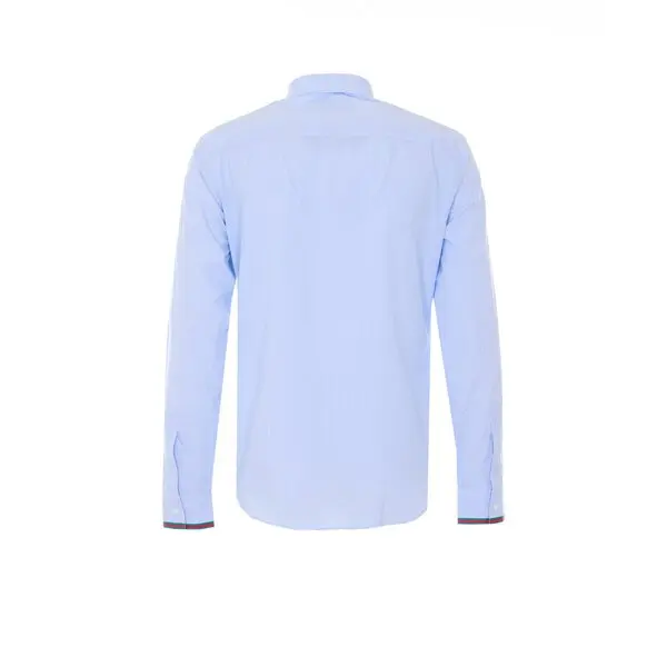 Gucci Striped Shirt With Web Logo
