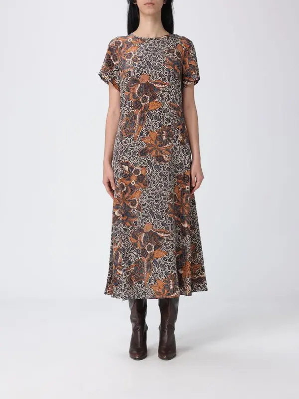 Max Mara Printed Silk Midi Dress