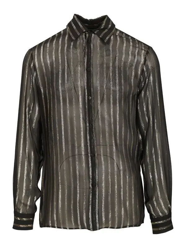Valentino Garavani Silk And Lurex Chiffon Shirt