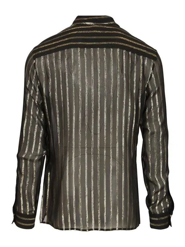 Valentino Garavani Silk And Lurex Chiffon Shirt