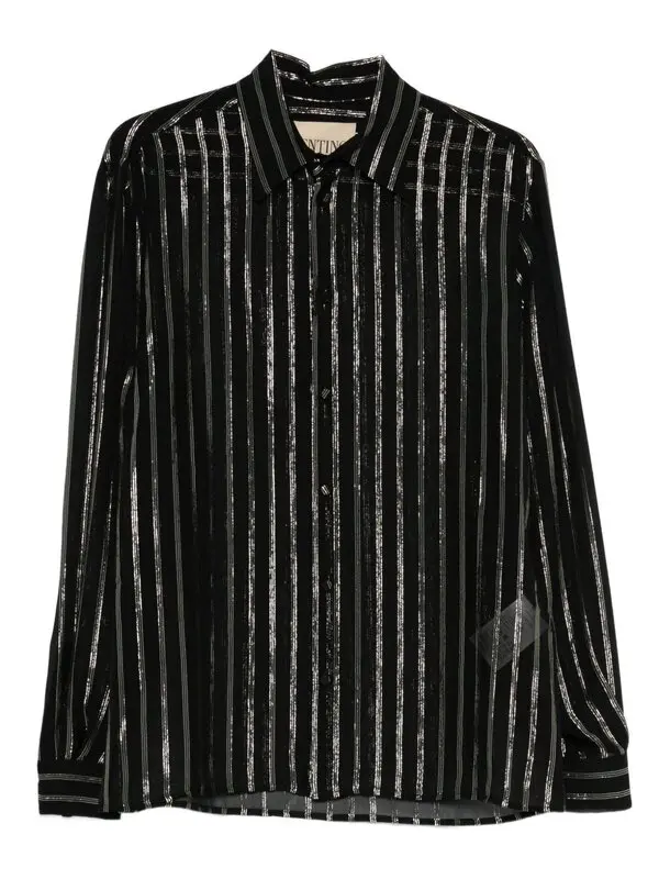 Valentino Garavani Silk And Lurex Chiffon Shirt