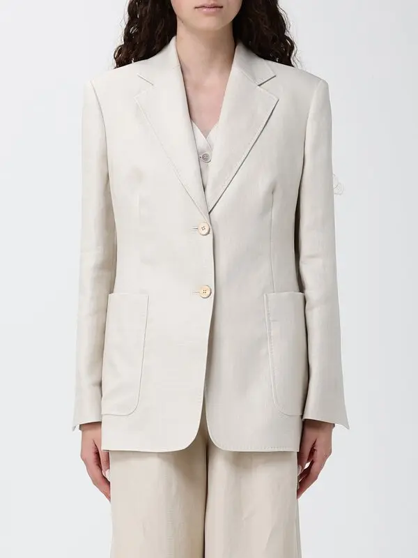 Max Mara Tailored Jacket With Embellished Sleeves