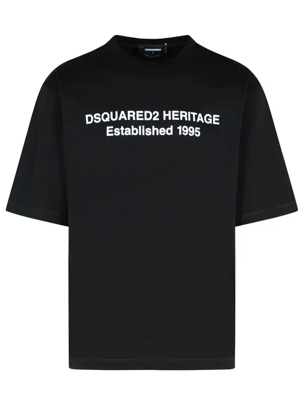 Dsquared2 Heritage' Cotton T-shirt - Black
