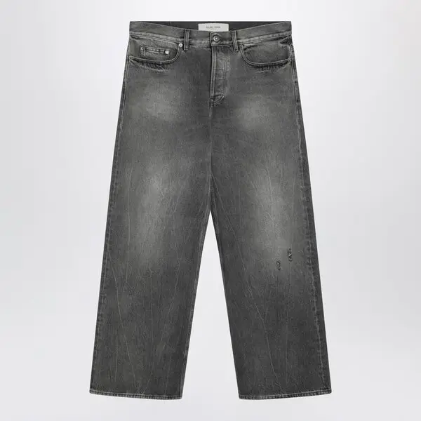 GOLDEN GOOSE Wide Leg Washed Denim Jeans