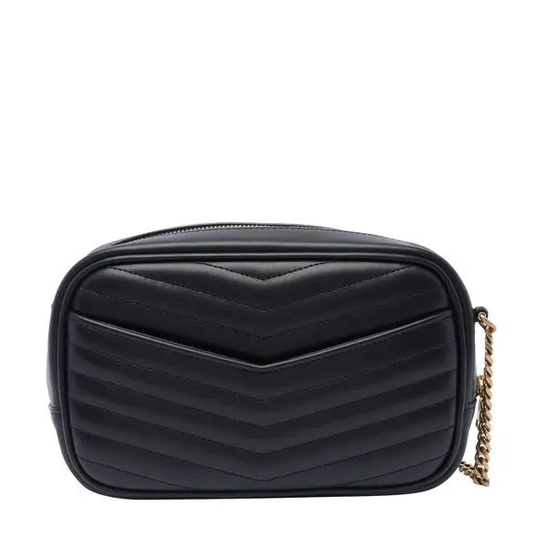 Saint Laurent Mini Lou Monogram Logo Quilted Crossbody Bag