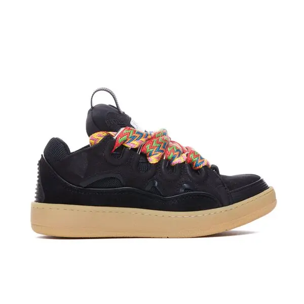 LANVIN Curb Suede Sneakers - Black