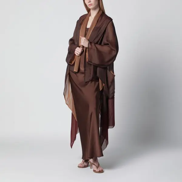 Alberta Ferretti Silk Organza Cape