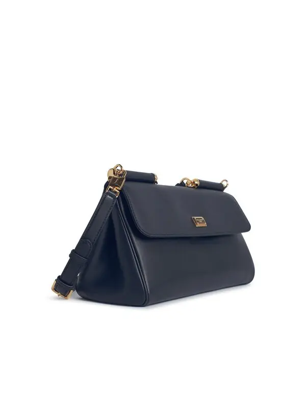 Dolce & Gabbana My Sicily' Plongé Calf Leather Handbag - Black
