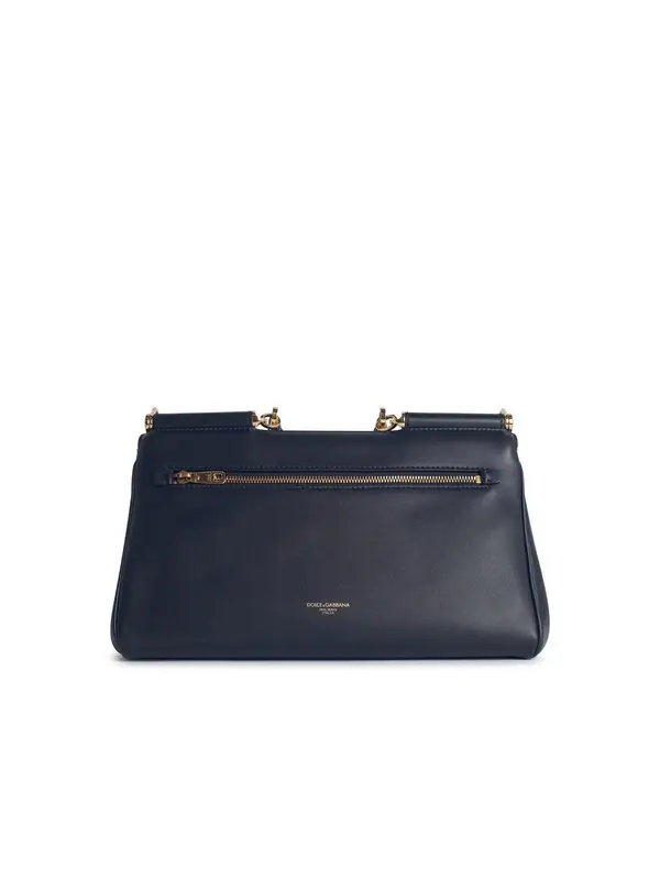 Dolce & Gabbana My Sicily' Plongé Calf Leather Handbag - Black