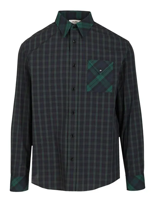 Celine Checked Cotton Shirt