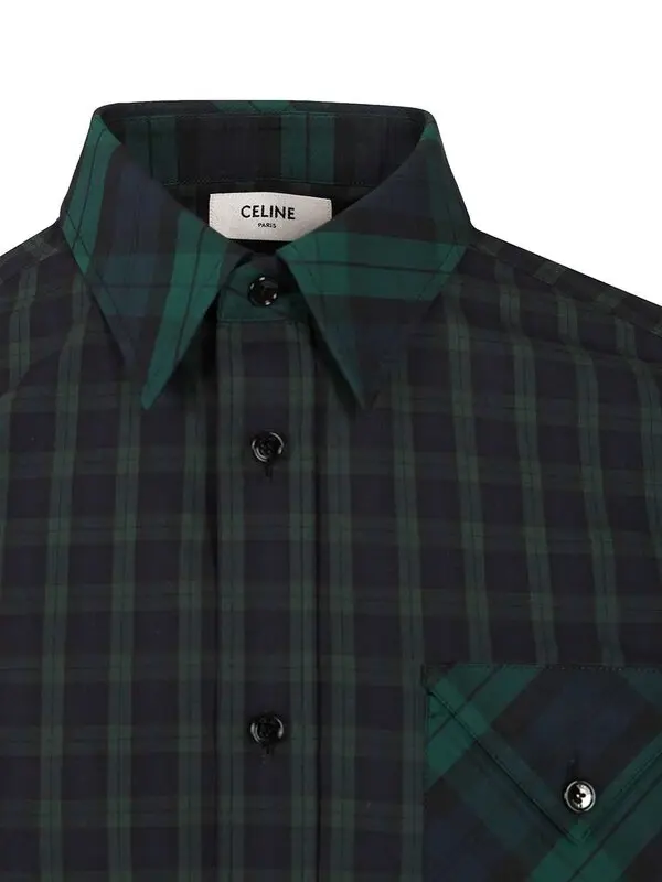 Celine Checked Cotton Shirt
