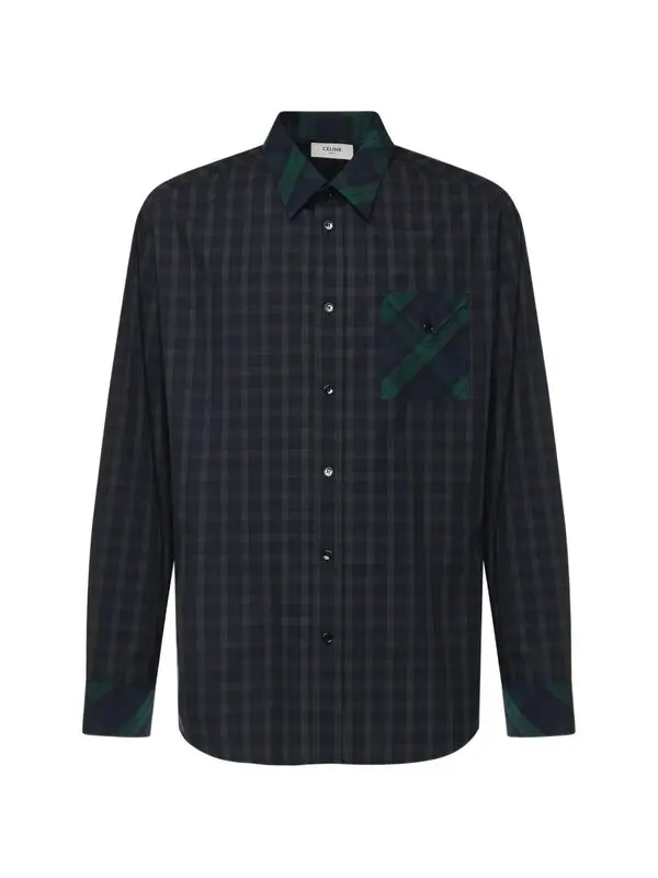 Celine Checked Cotton Shirt