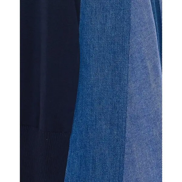 Sacai Denim Knit Dress