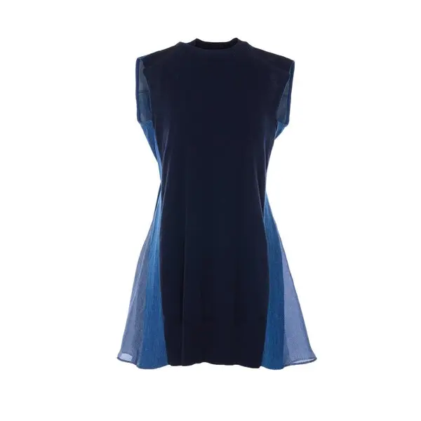 Sacai Denim Knit Dress - Black