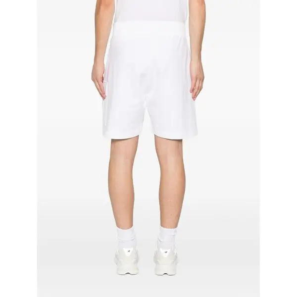 Moschino Cotton Blend Logo Print Cargo Shorts