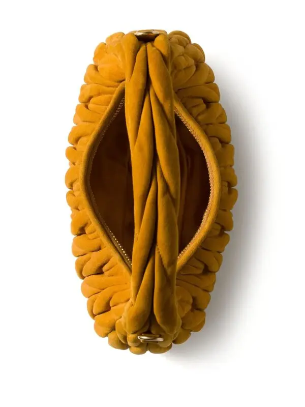 Miu Miu Small Wander Matelassé Suede Bag - Multicolor
