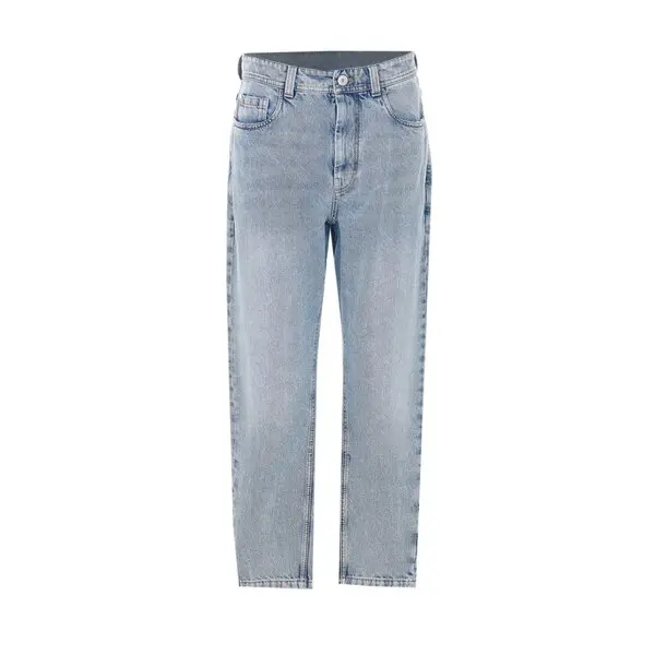 Brunello Cucinelli Baggy Tapered Fit Denim Trousers - Blue