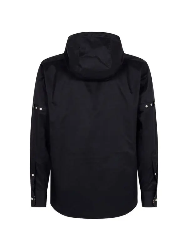 Thom Browne Nylon Hooded Shirt - Blue