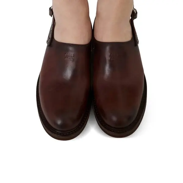 Miu Miu Buckle-fastening Strap Boots - Brown