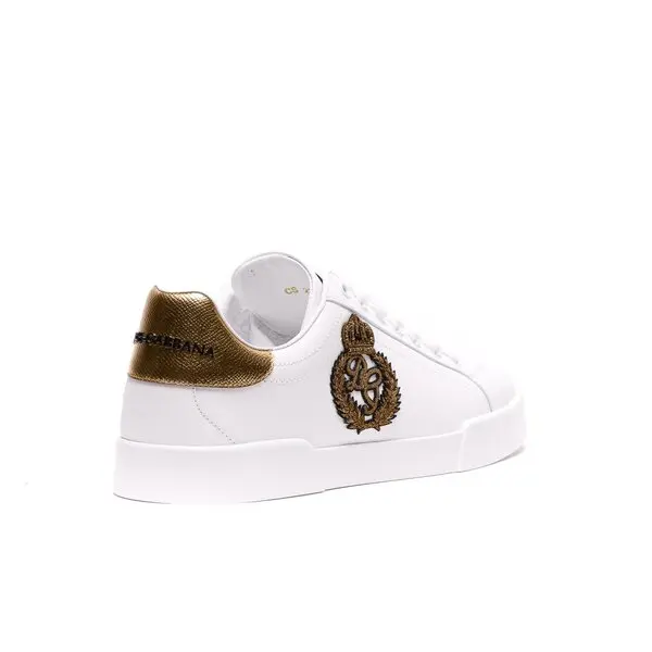 Dolce & Gabbana Portofino Sneakers With Corona Patch