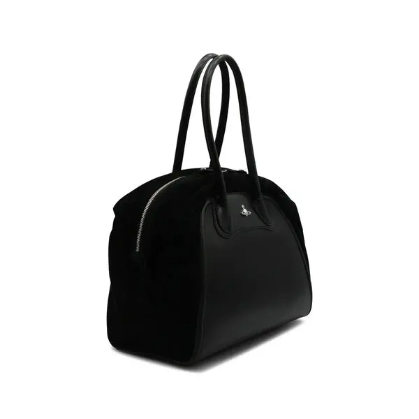 VIVIENNE WESTWOOD Calf Leather And Suede Shoulder Bag