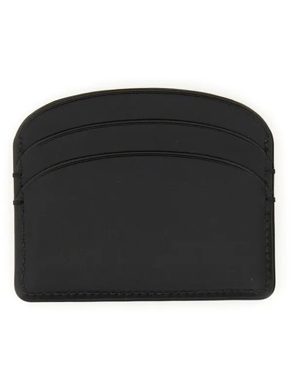 A.p.c. Demi Lune Card Holder - Black