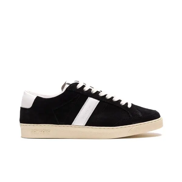 TOM FORD Suede And Leather Sneakers - Black