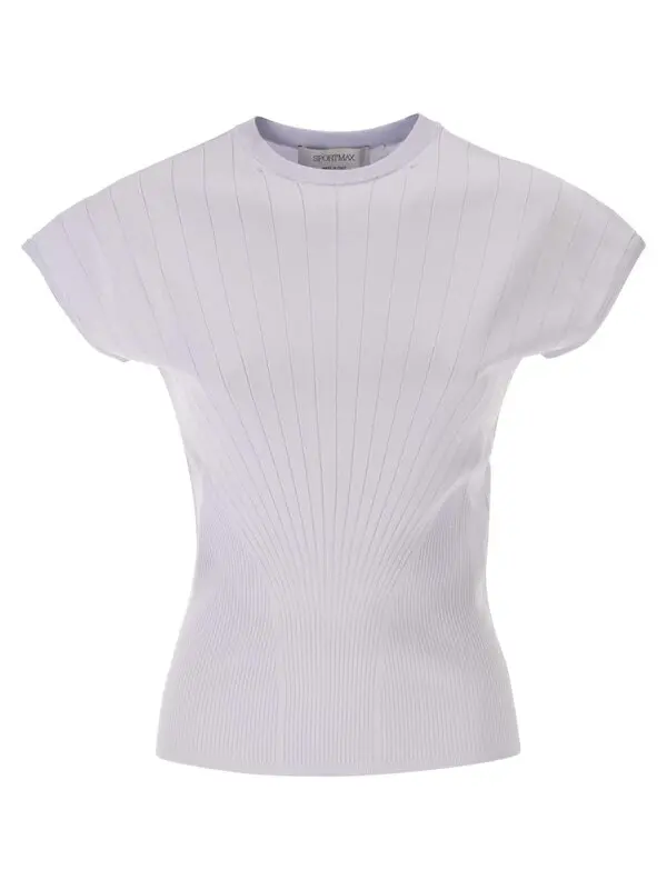 Sportmax Ribbed Viscose Jumper - Blue