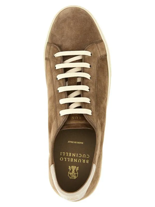 Brunello Cucinelli Suede Lace-up Sneakers