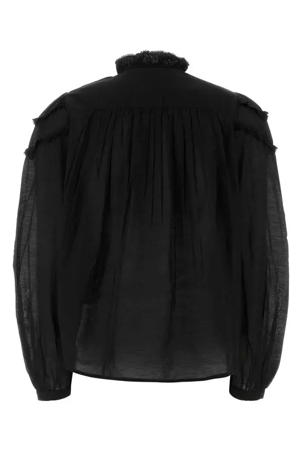 Isabel Marant Étoile Embroidered Cotton Blend Shirt