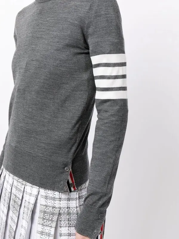 Thom Browne Relaxed Pullover In Merino Wool - Gray