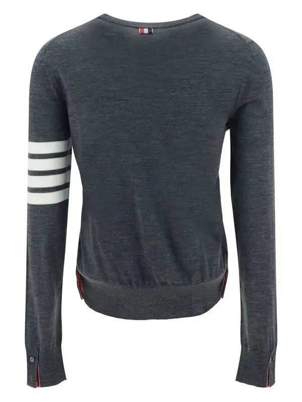 Thom Browne Relaxed Pullover In Merino Wool - Gray