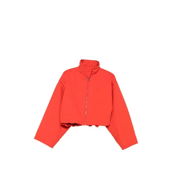 Alaïa Cropped Jacket With High Neck And Zip Fastening