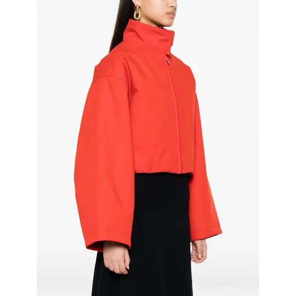 Alaïa Cropped Jacket With High Neck And Zip Fastening