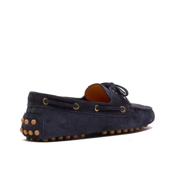 TOD'S Gommino Suede Boat Loafers - Blue