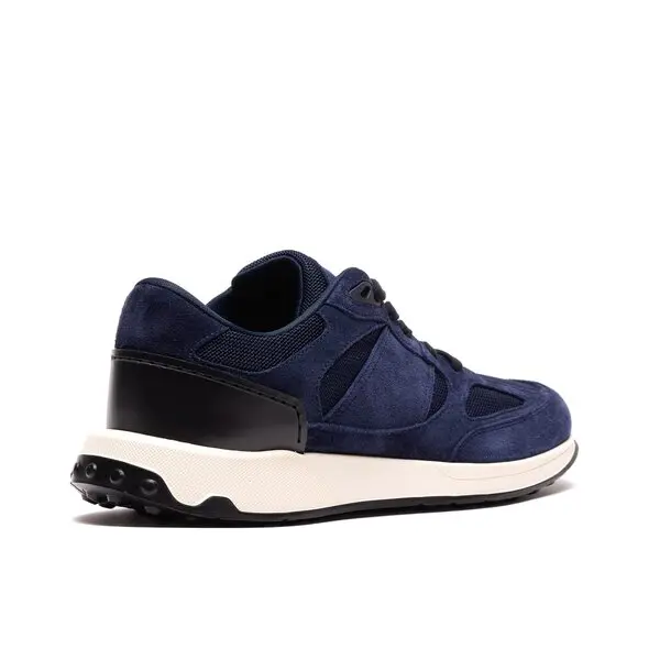 TOD'S And Blue Leather And Suede Low-top Sneakers