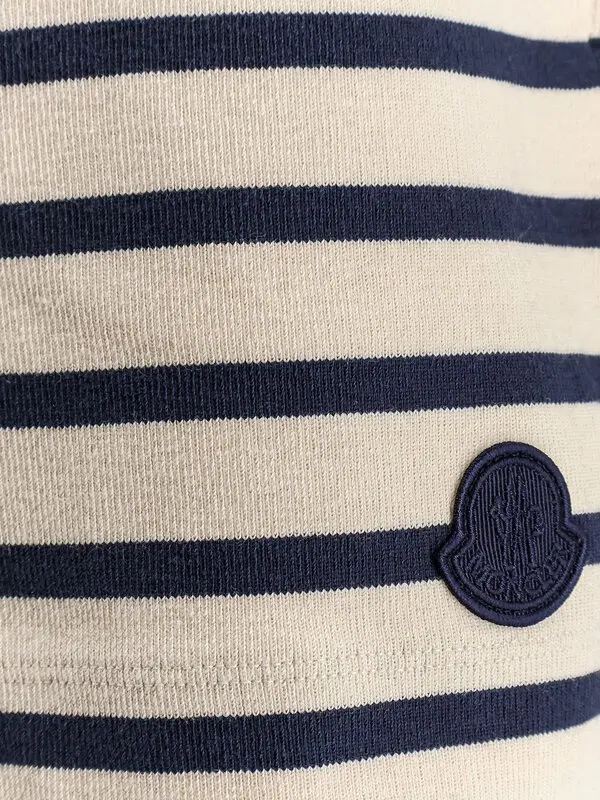 Moncler Cotton Shorts With Striped Pattern - Multicolor