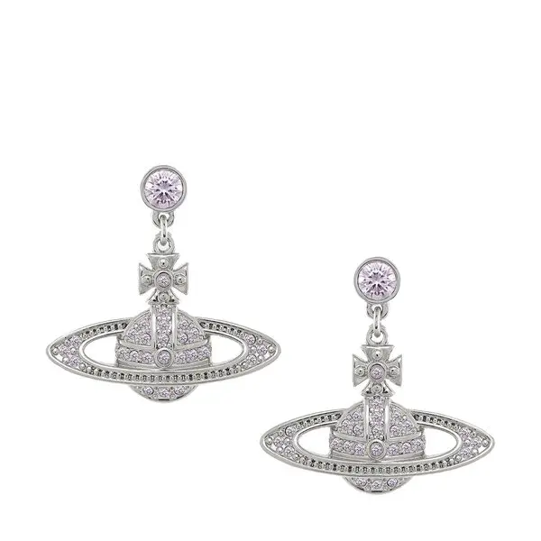 VIVIENNE WESTWOOD Mini Bas Relief Drop Earrings - Silver