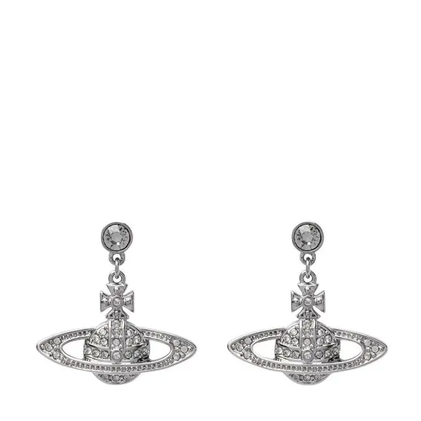 VIVIENNE WESTWOOD Mini Bas Relief Drop Earrings - Silver