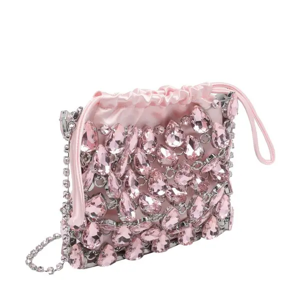 SELF-PORTRAIT Mini Crystal Chainmail Handbag